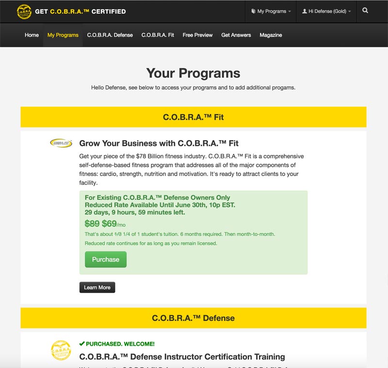 A New Way For C.O.B.R.A. Defense Owners To Grow Their Business - C.O.B ...